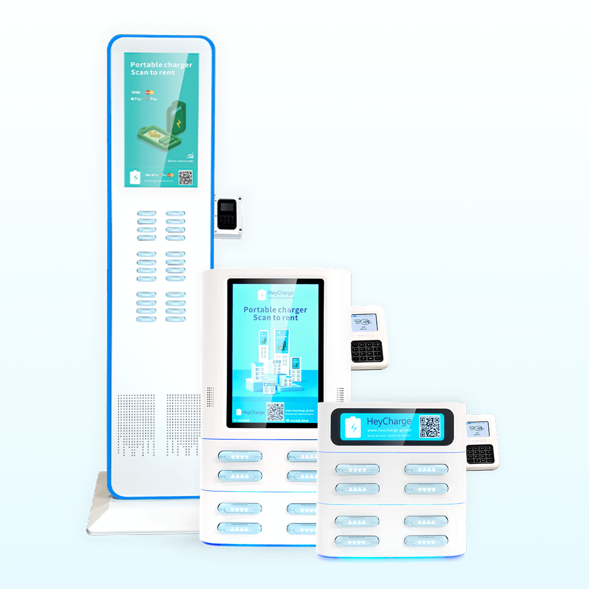 Power Bank Rental Machine with Card Reader - HeyCharge