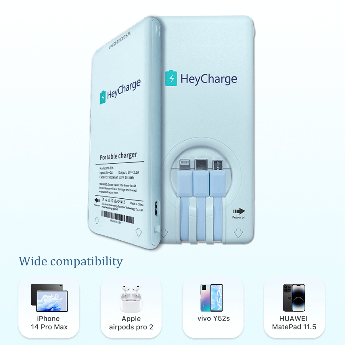 5000/6000/7200mAh Power Bank | Fast Charging & Multi-Device Charging ...
