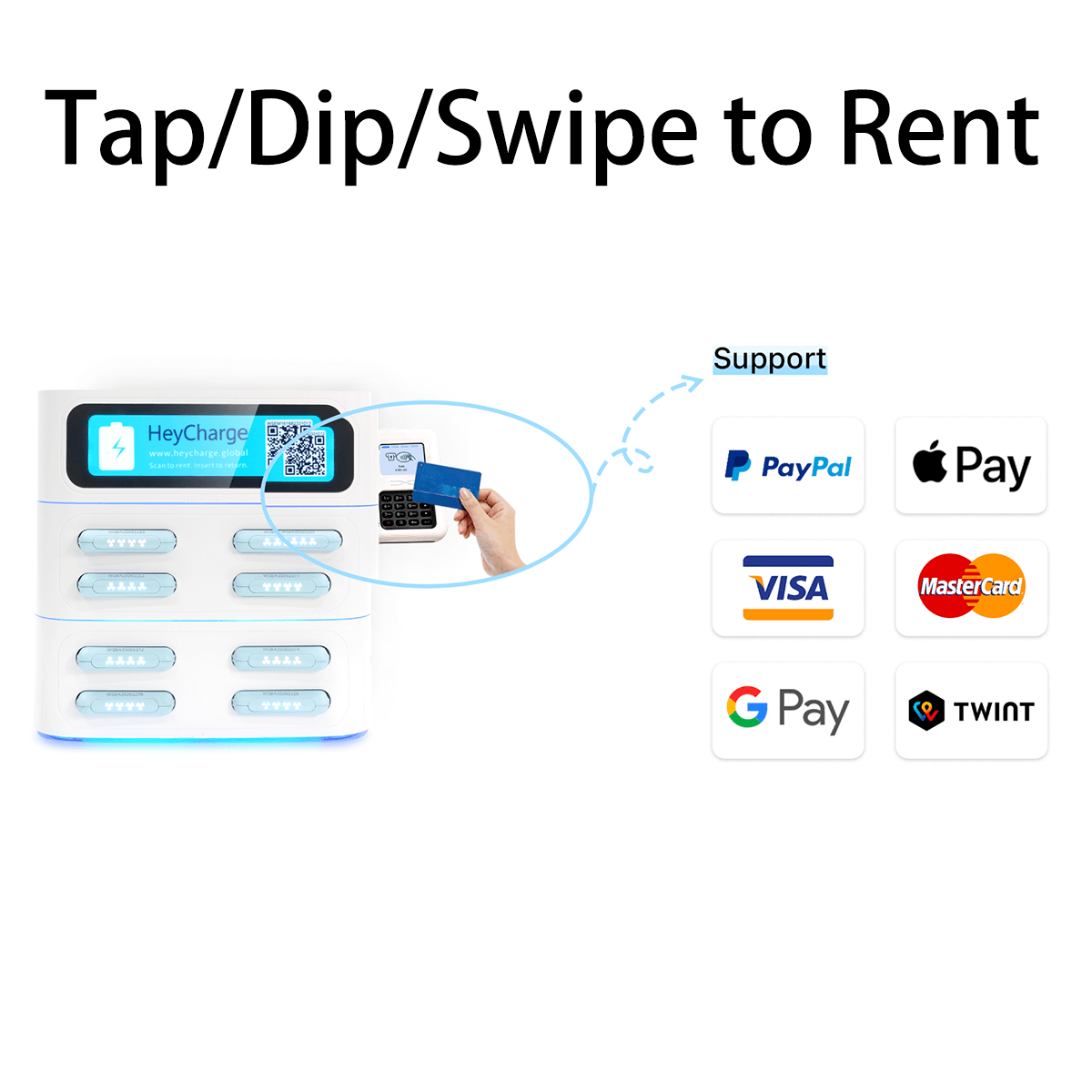 Pos Power Bank Rental Charging Station | Customized Solution for Business